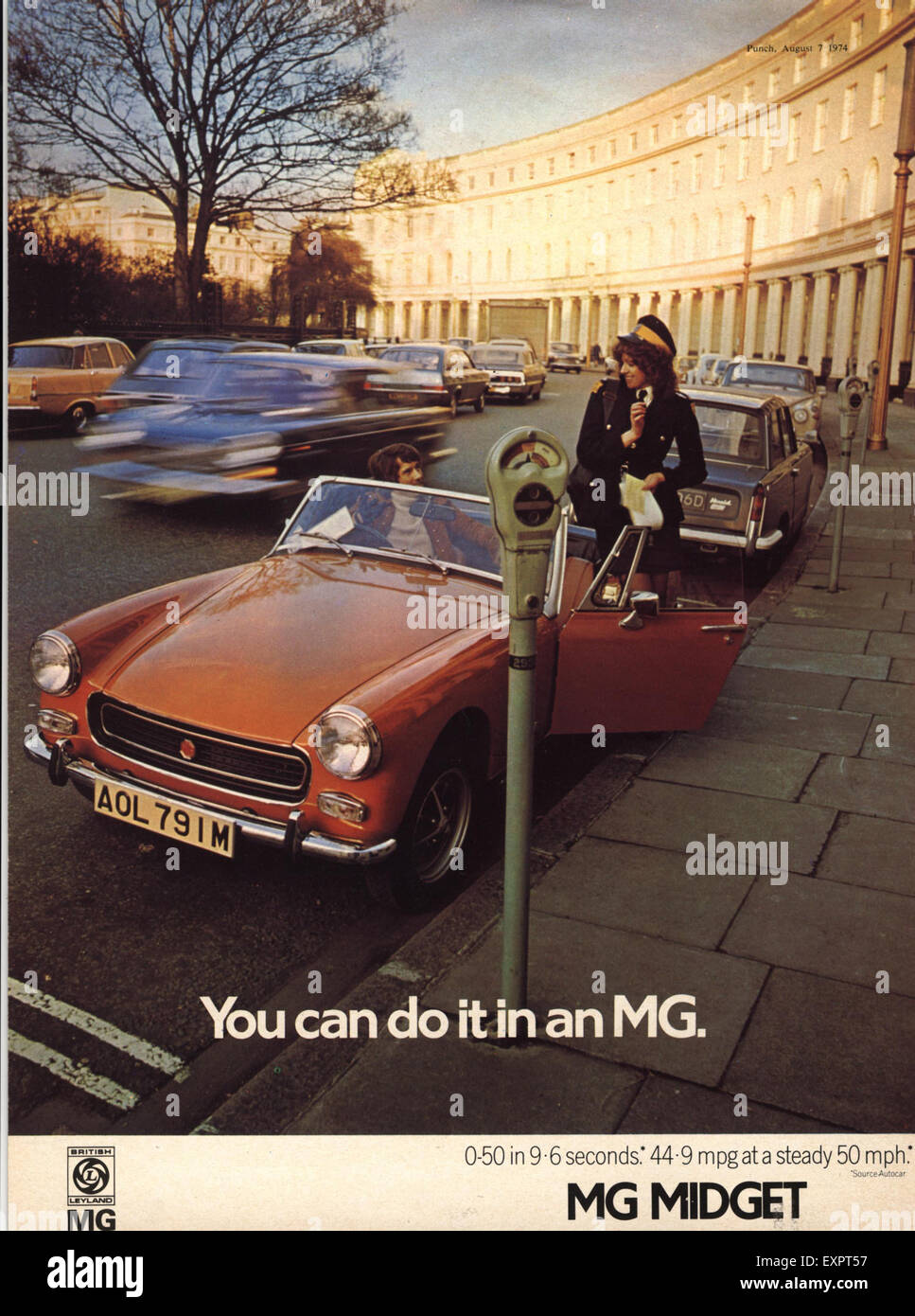 1970s UK MG Midget Cars Magazine Advert Stock Photo - Alamy