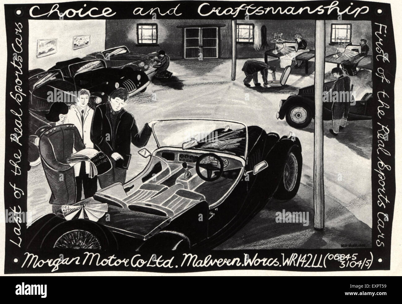 1970s UK Morgan Cars Magazine Advert Stock Photo - Alamy