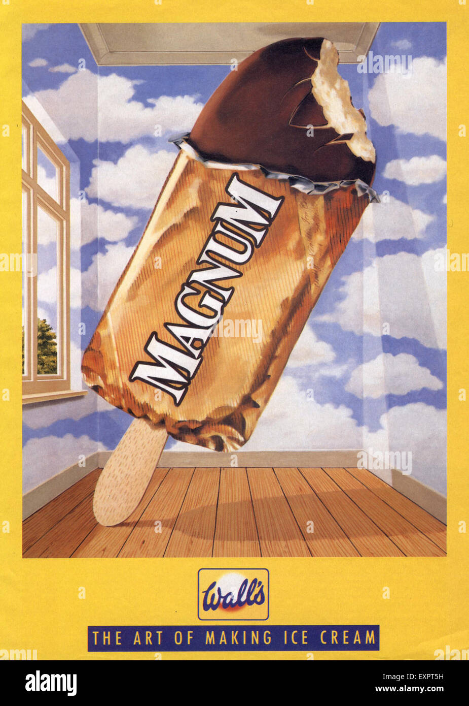 1990s UK Wall's Magnum Magazine Advert Stock Photo - Alamy