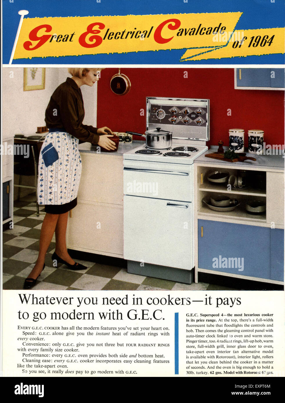 1960s UK GEC Magazine Advert Stock Photo - Alamy