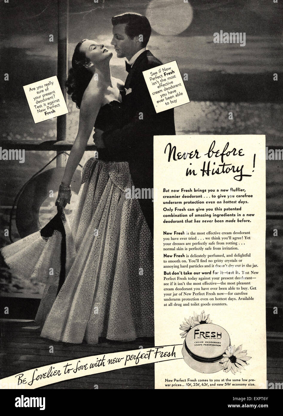 1940s USA Fresh Magazine Advert Stock Photo - Alamy