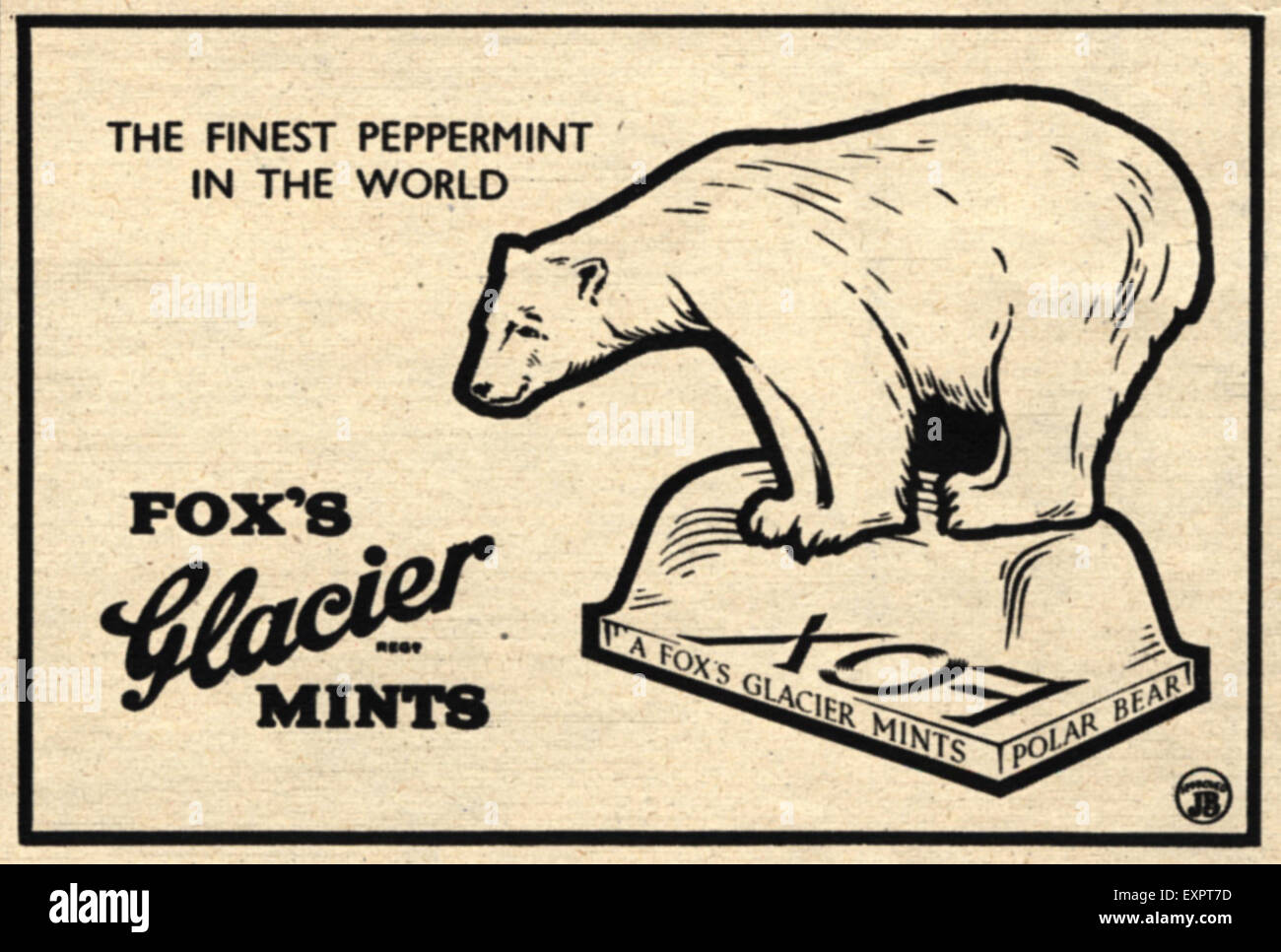 1950s UK Fox's Magazine Advert Stock Photo - Alamy