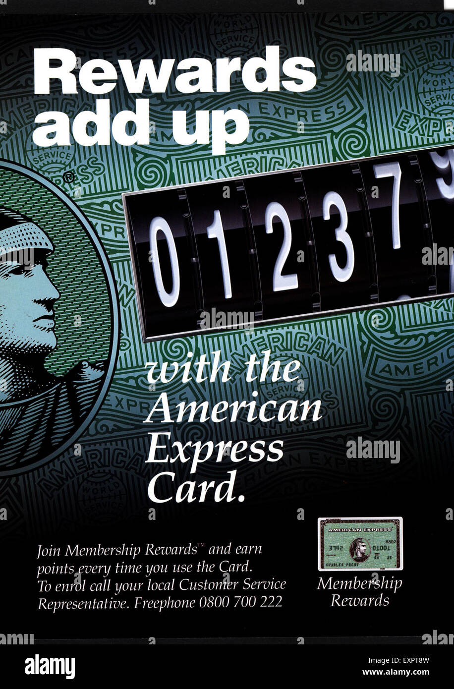 2000s UK American Express Magazine Advert Stock Photo - Alamy