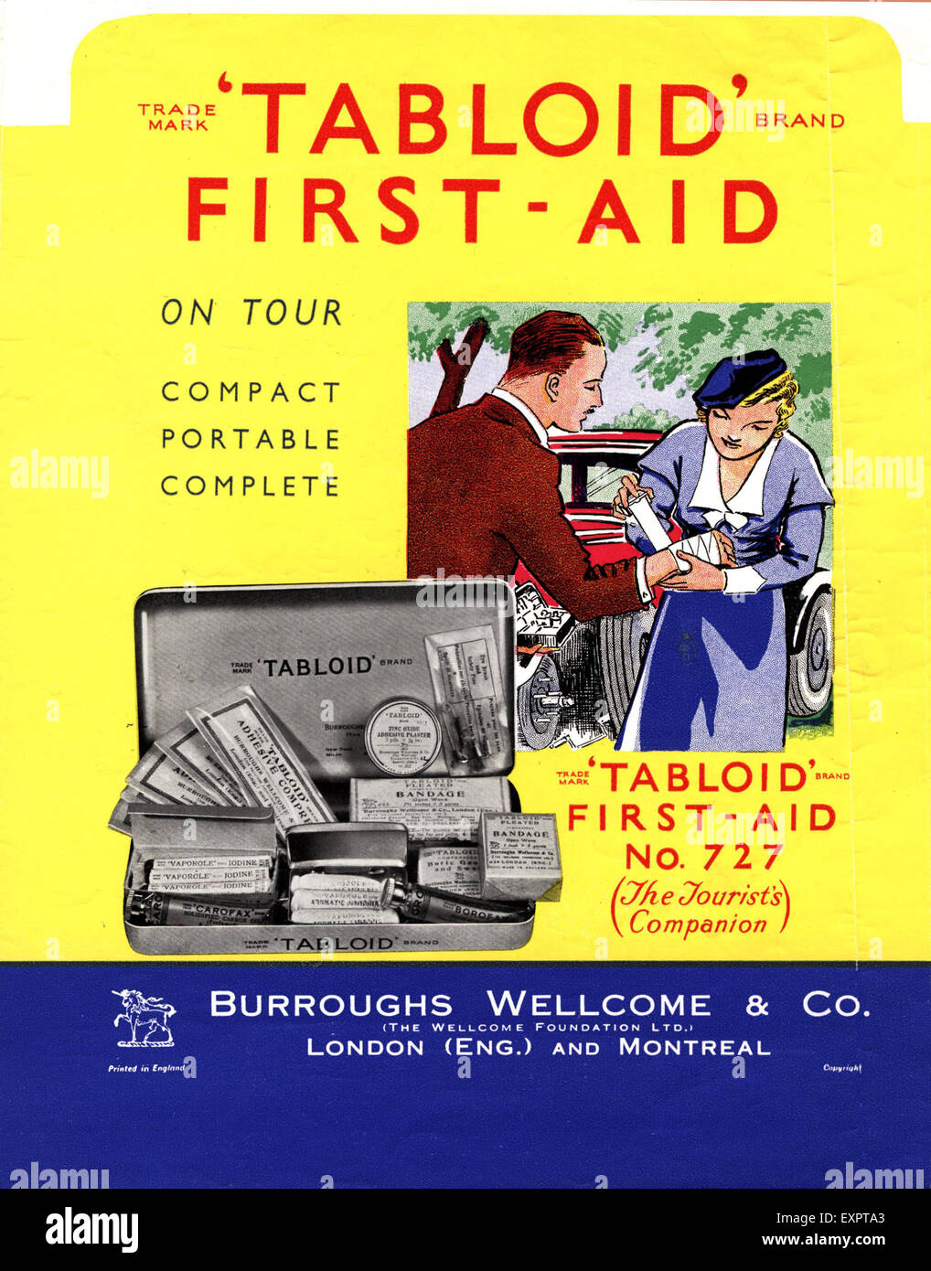 1930s UK Tabloid First Aid Magazine Advert Stock Photo - Alamy