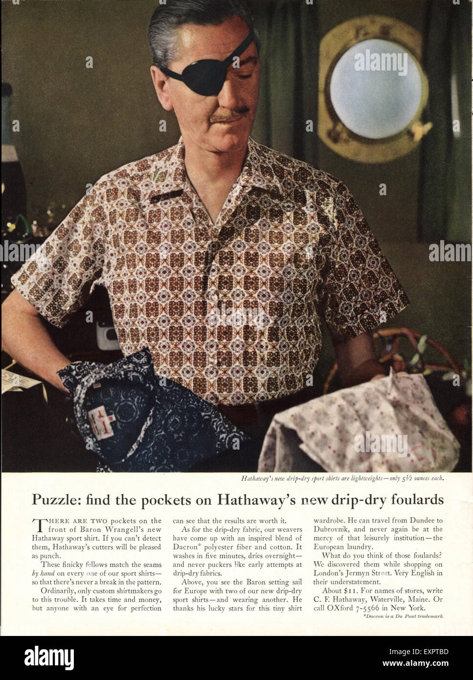 Hathaway shirts hi-res stock photography and images - Alamy