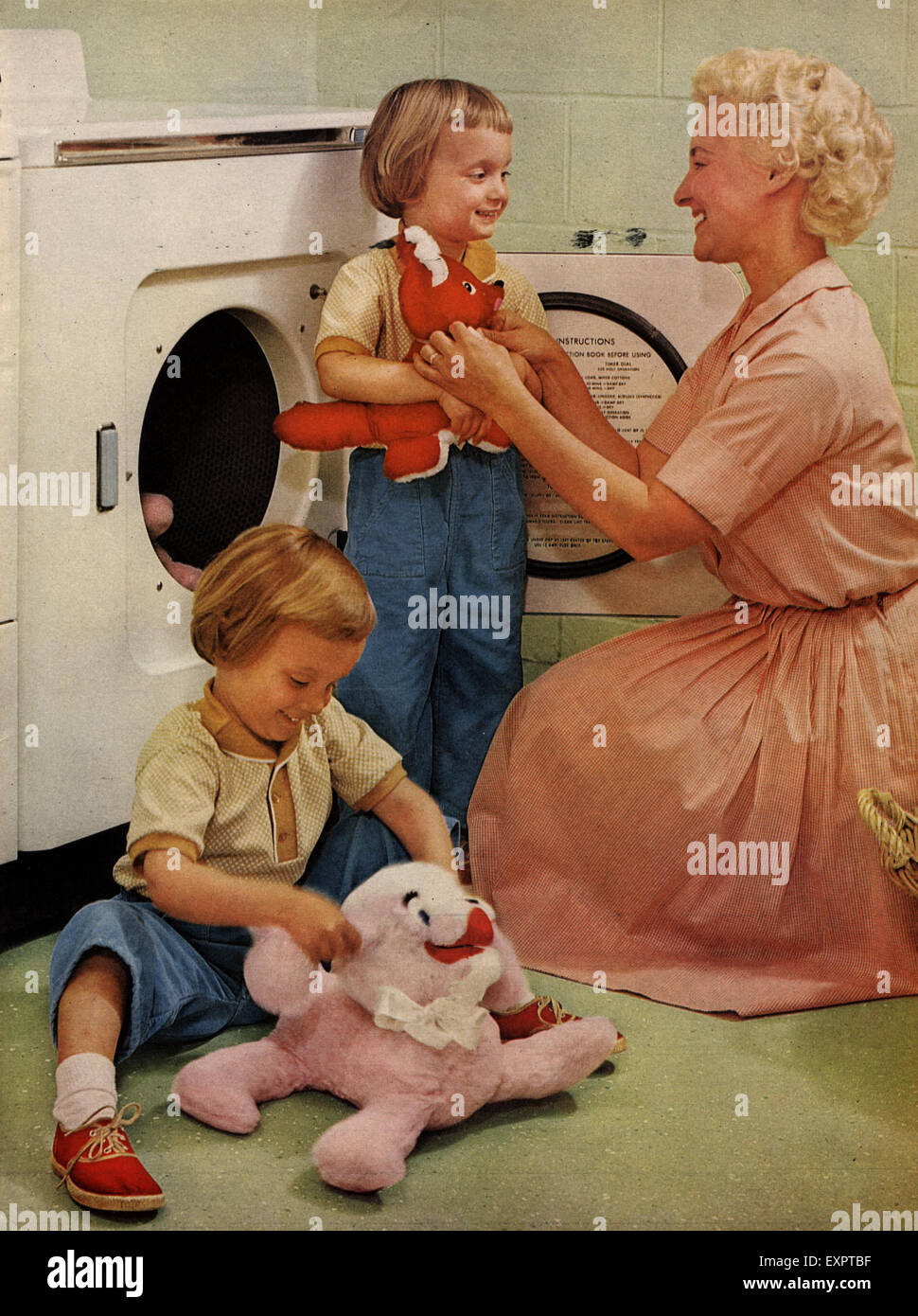 1960s USA Housework Washing Machines Magazine Advert Stock Photo - Alamy