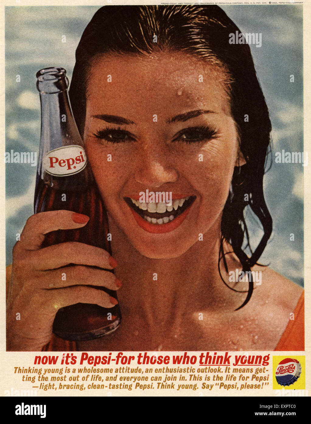 1960s USA Pepsi Magazine Advert Stock Photo - Alamy