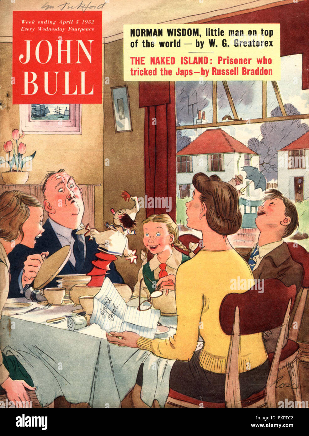 1950s UK John Bull Magazine Cover Stock Photo - Alamy