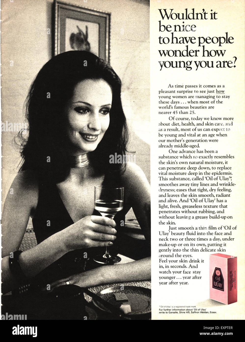 1970s UK Ulay Magazine Advert Stock Photo - Alamy