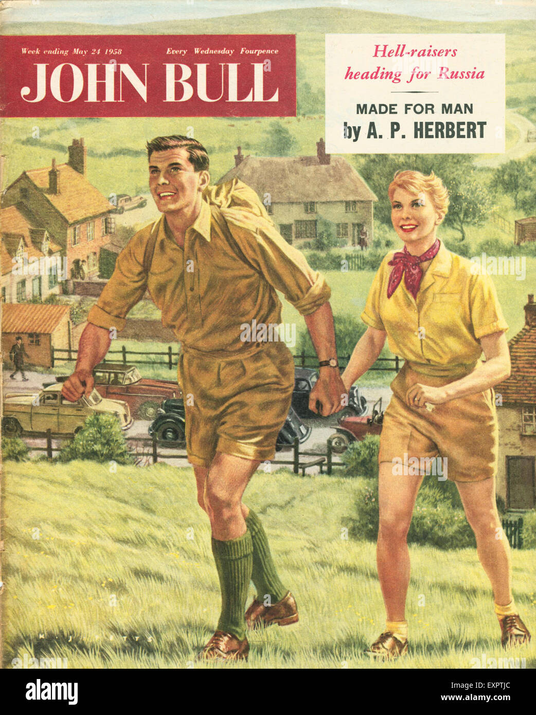 1950s UK John Bull Magazine Cover Stock Photo - Alamy