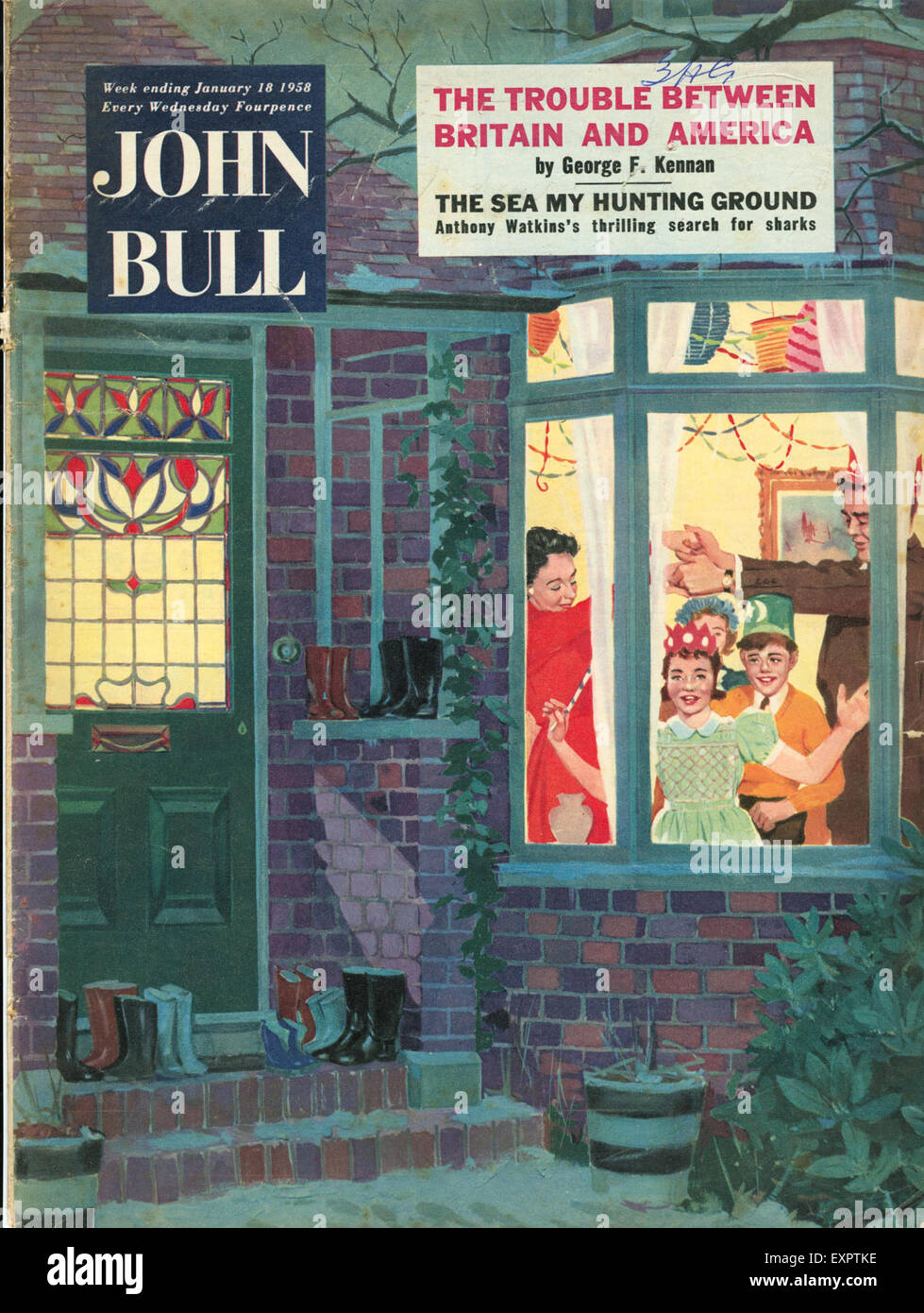 1950s UK John Bull Magazine Cover Stock Photo - Alamy