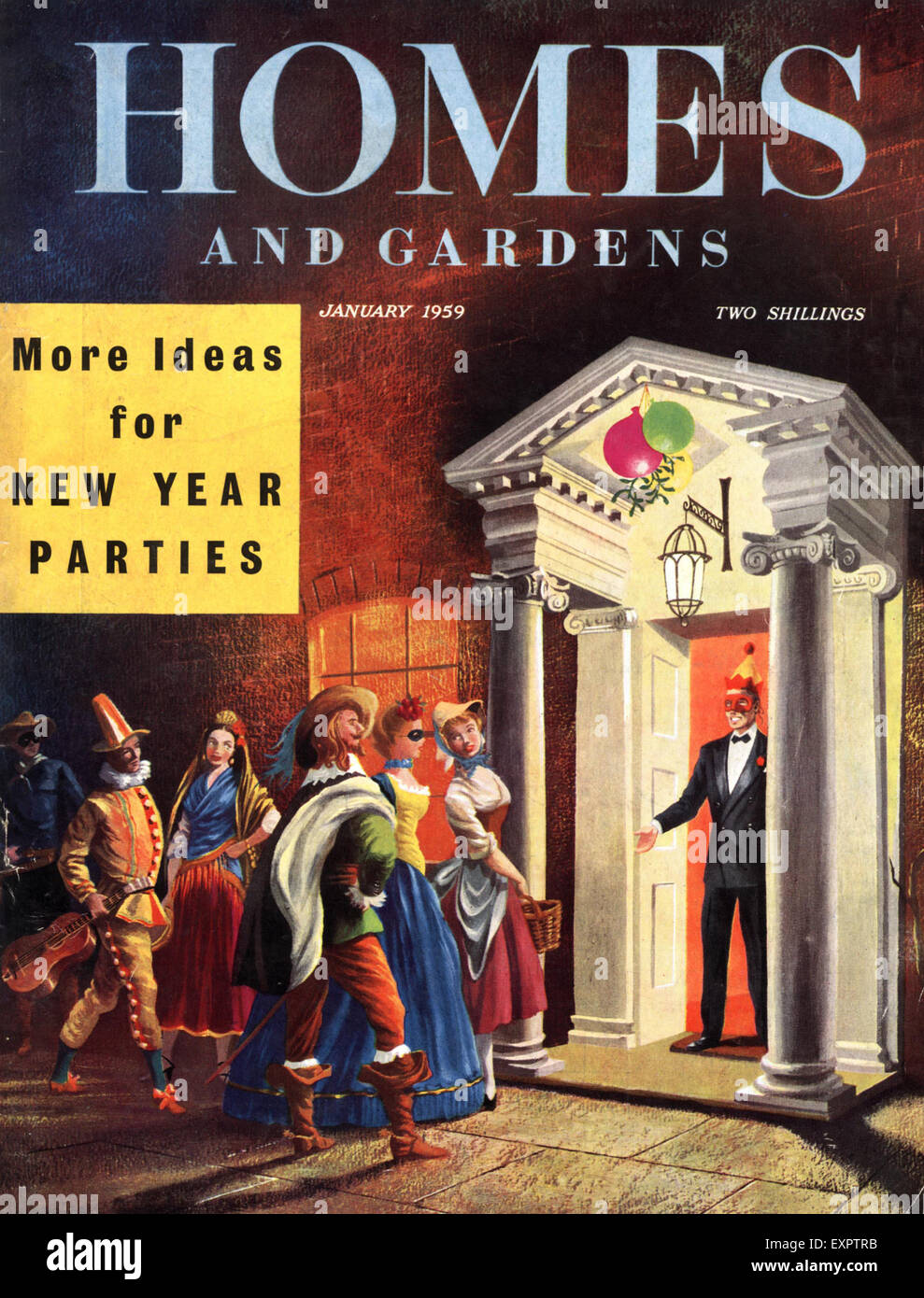 1950s UK Homes and Gardens Magazine Cover Stock Photo - Alamy