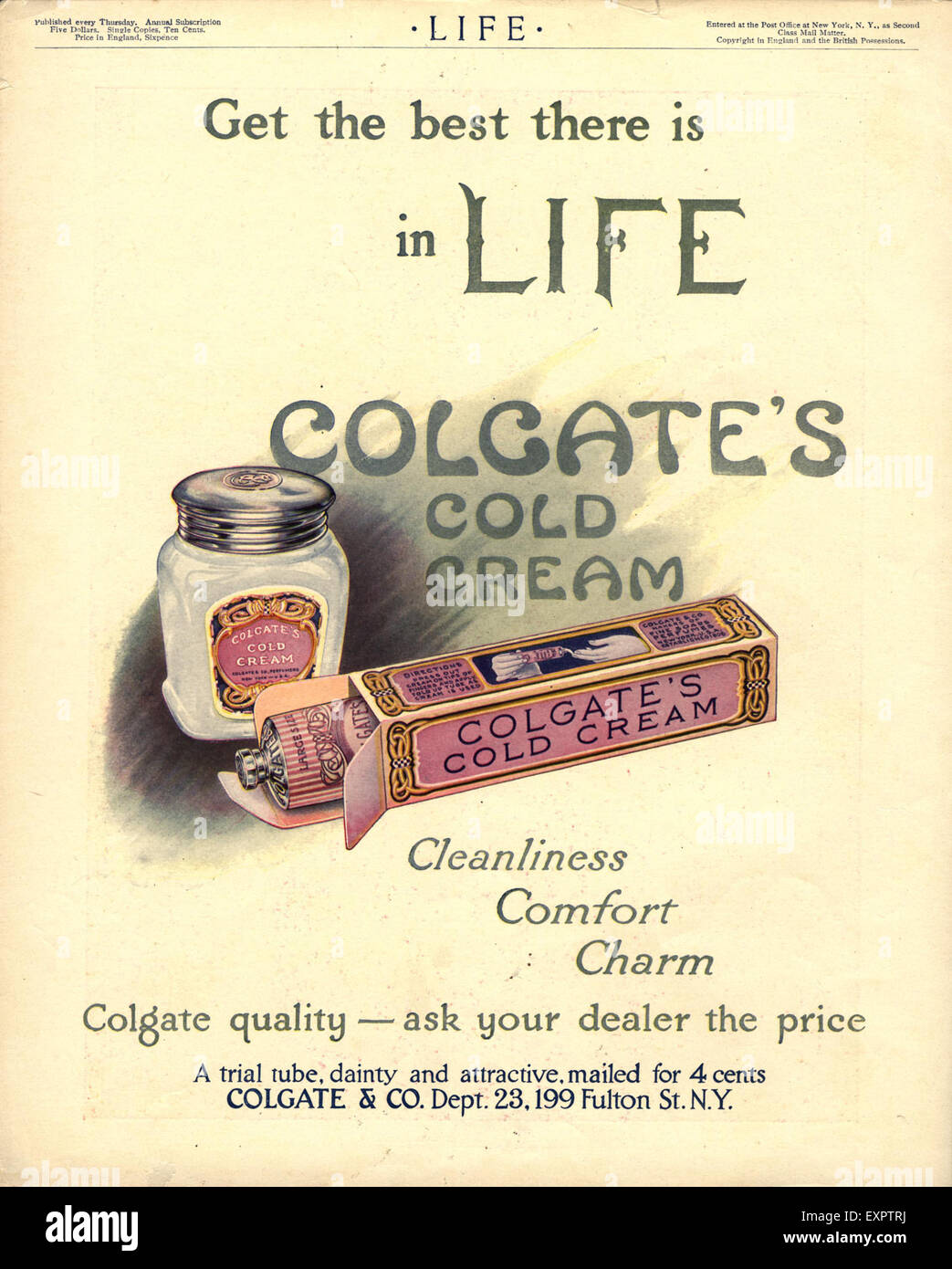 1910s USA Colgate's Magazine Advert Stock Photo - Alamy