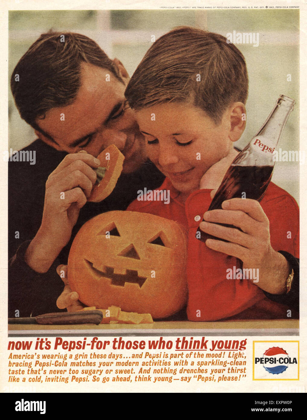 1960s USA Pepsi Magazine Advert Stock Photo - Alamy