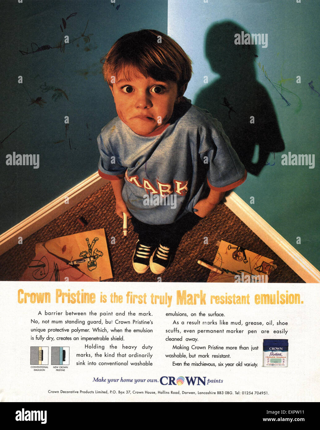1990s UK Crown Magazine Advert Stock Photo - Alamy