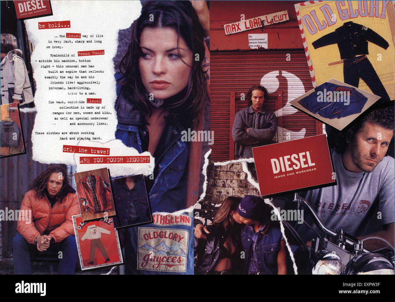 1990s UK Diesel Magazine Advert Stock Photo - Alamy
