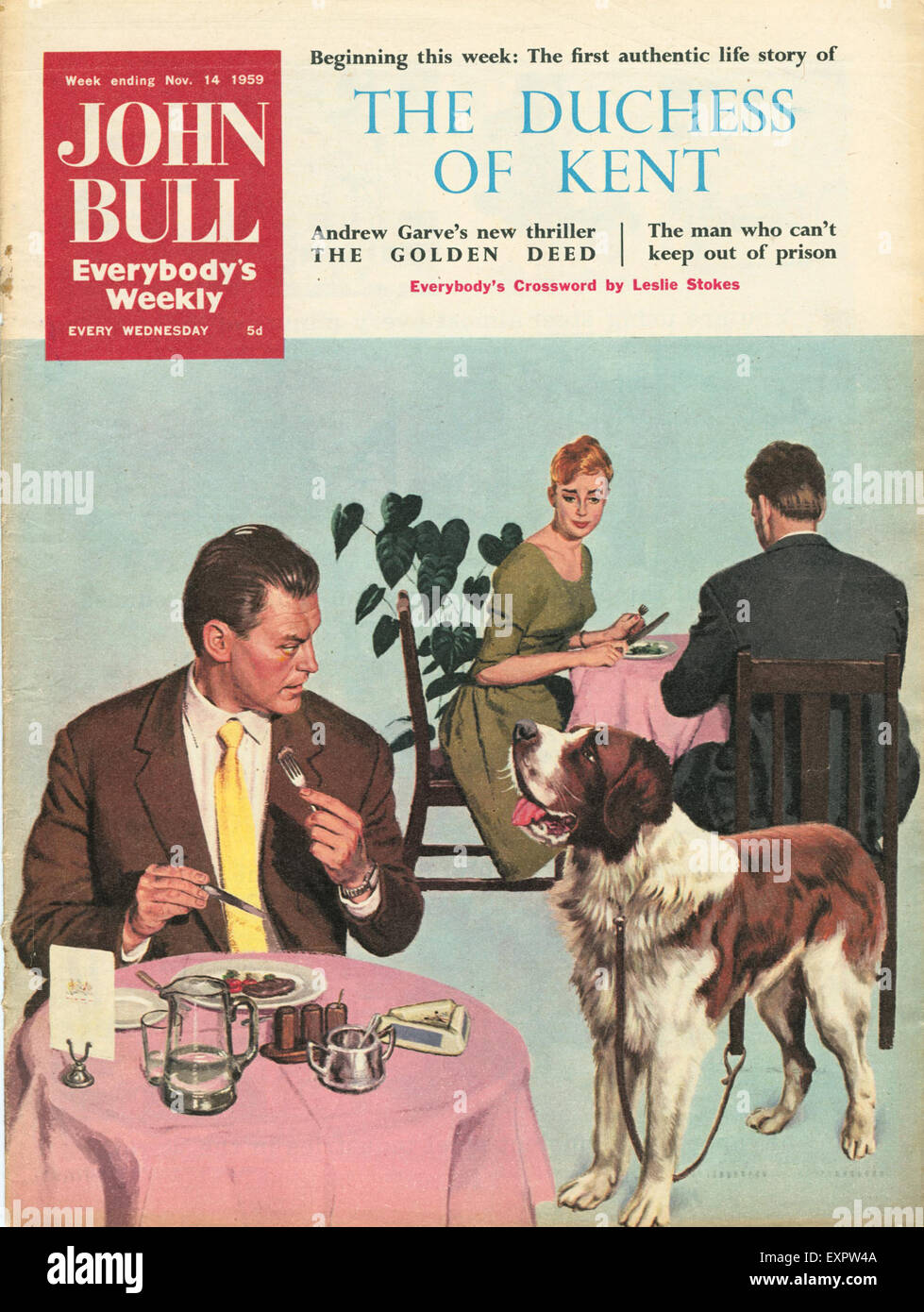 1950s UK John Bull Magazine Cover Stock Photo - Alamy