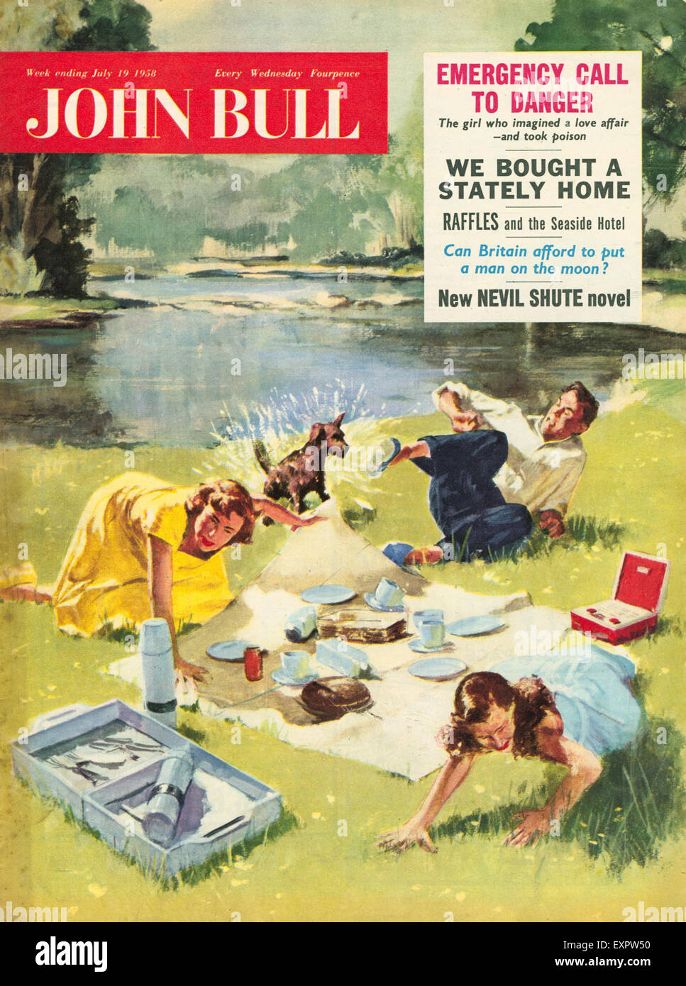 1950s UK John Bull Magazine Cover Stock Photo - Alamy