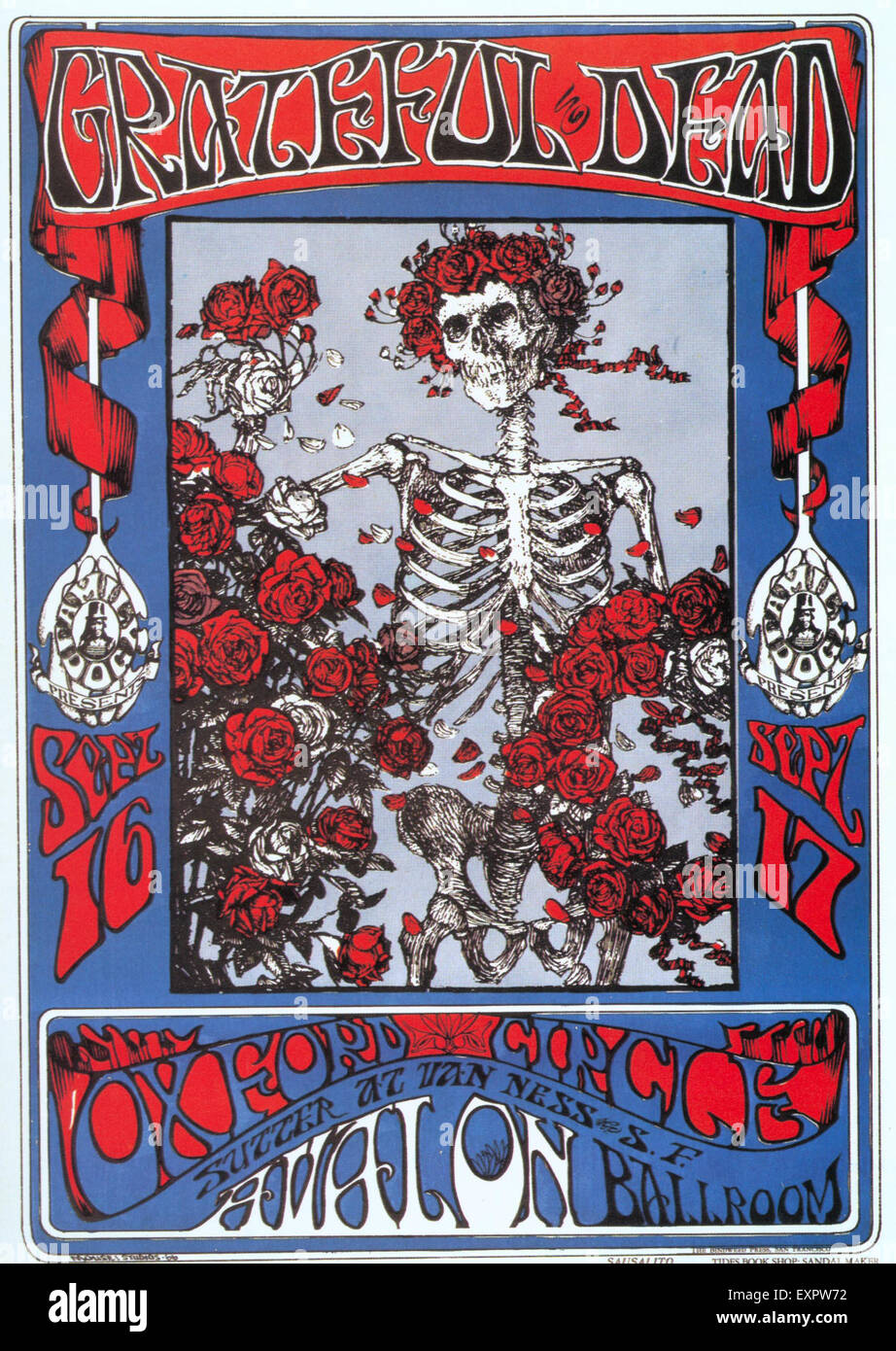 1960s USA The Greatful Dead Poster Stock Photo - Alamy
