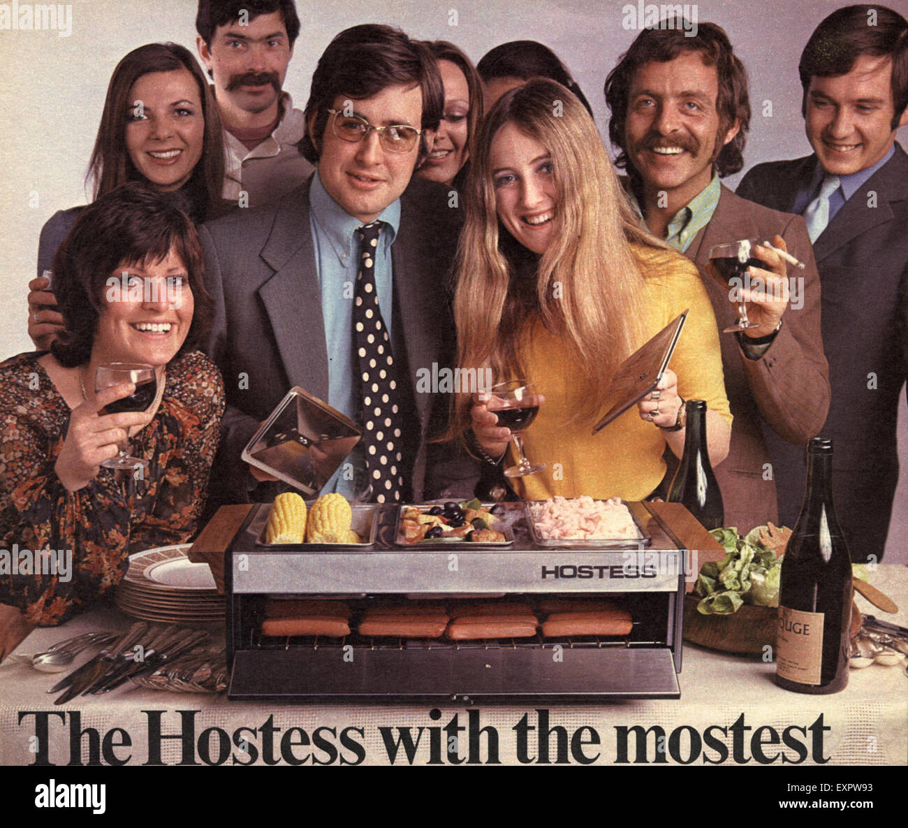 1970s UK Hostess Trollys Magazine Advert Stock Photo - Alamy