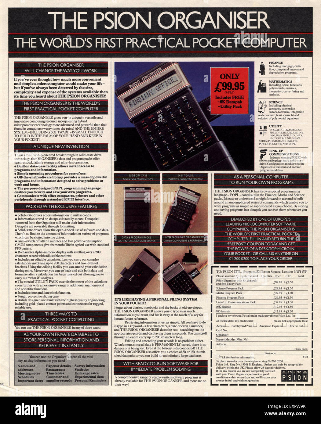 Psion hi-res stock photography and images - Alamy