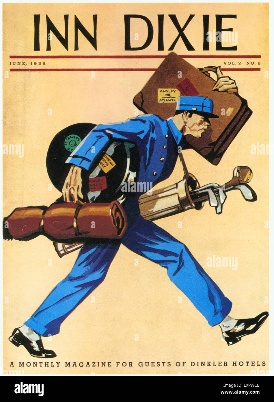 1930s USA Inn Dixie Magazine Cover Stock Photo - Alamy