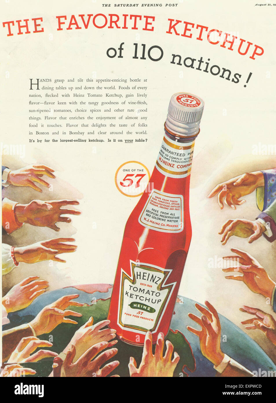 1930s USA Heinz Magazine Advert Stock Photo - Alamy