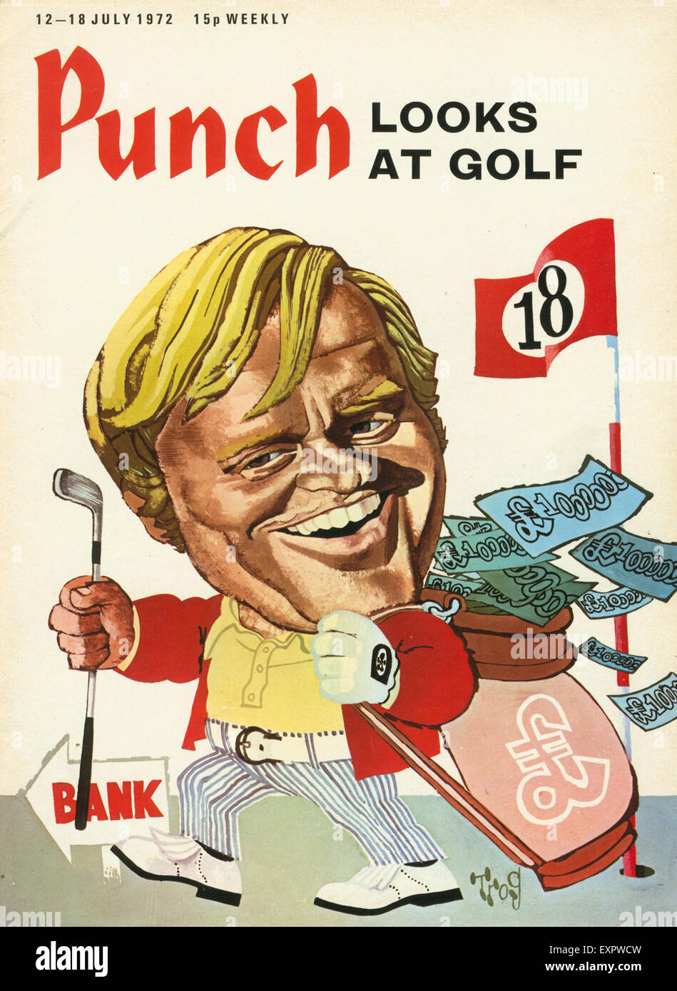 1970s UK Punch Magazine Cover Stock Photo - Alamy