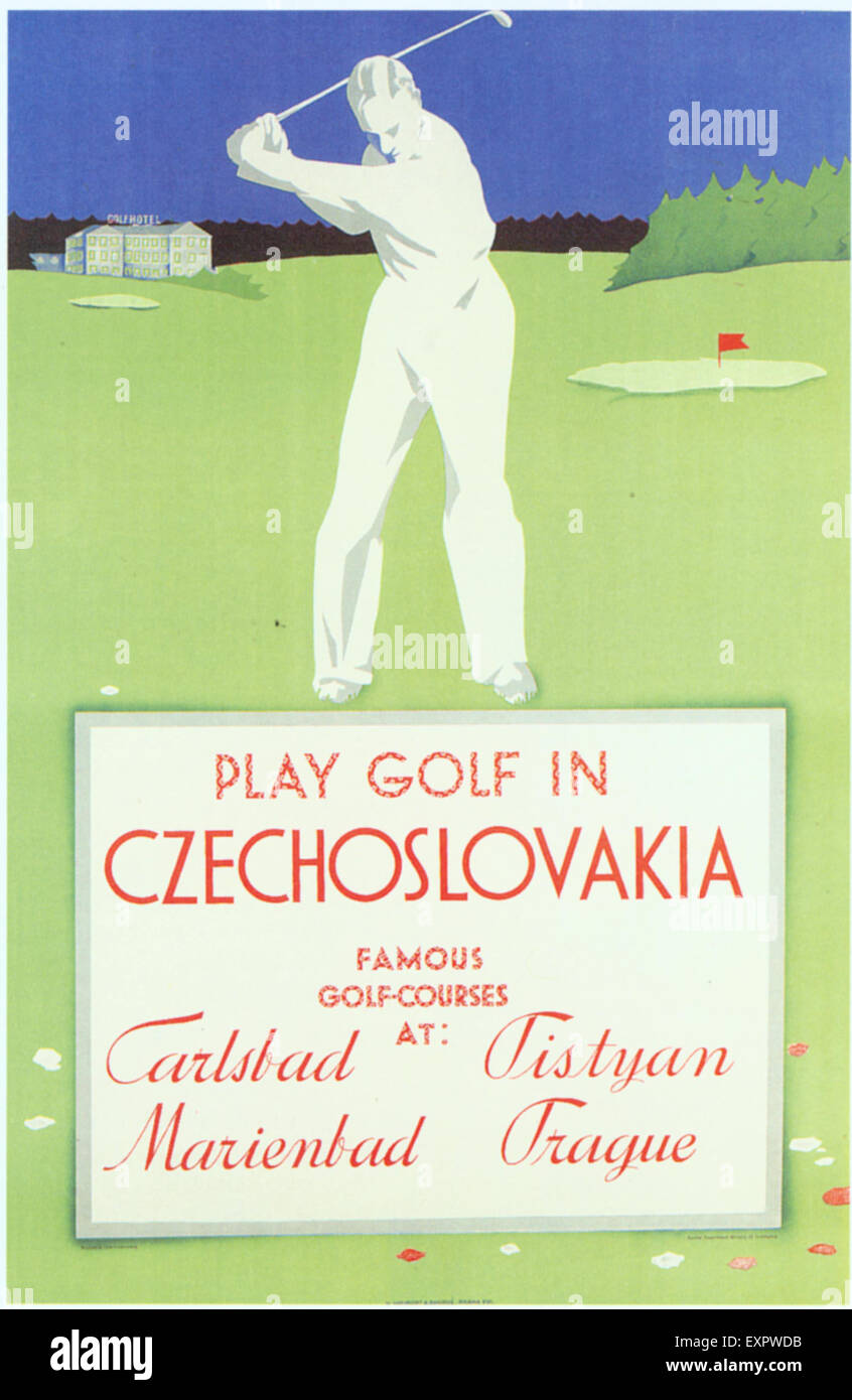 Czechoslovakia poster hi-res stock photography and images - Alamy