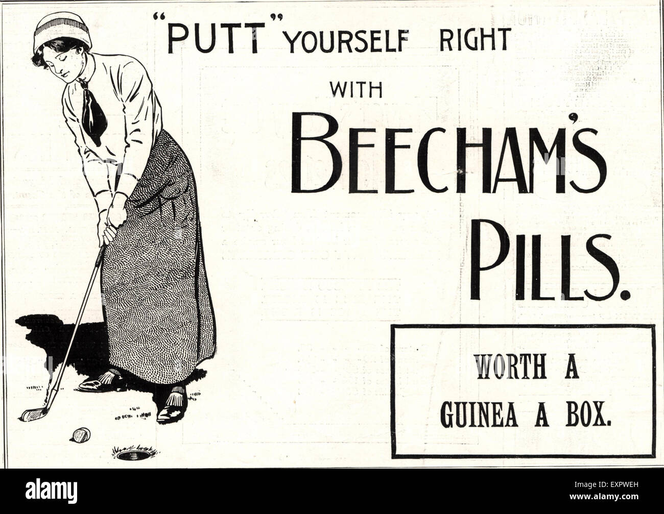 1910s UK Beecham's Magazine Advert Stock Photo - Alamy