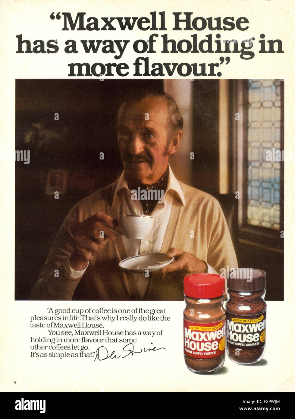 1980s UK Nescafe Magazine Advert Stock Photo - Alamy