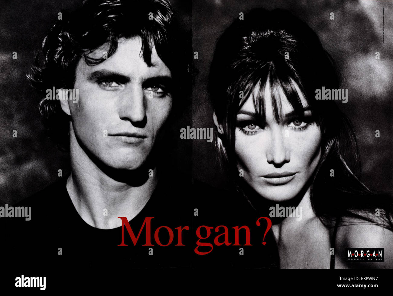 1990s UK Morgan Magazine Advert Stock Photo - Alamy