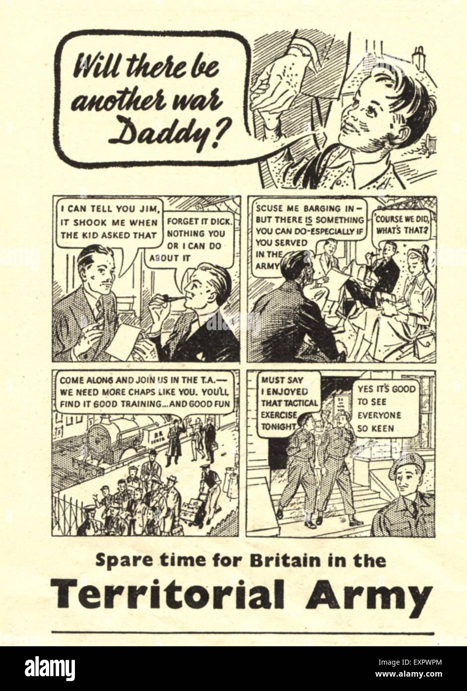1960s UK Territorial Army Magazine Advert Stock Photo - Alamy