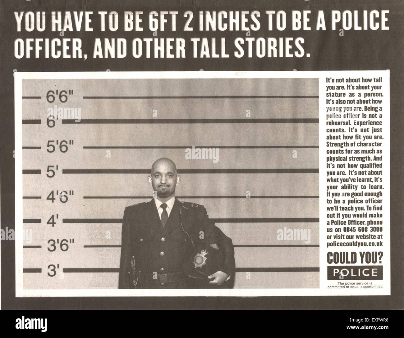 2000s UK Police Recruitment Magazine Advert Stock Photo - Alamy