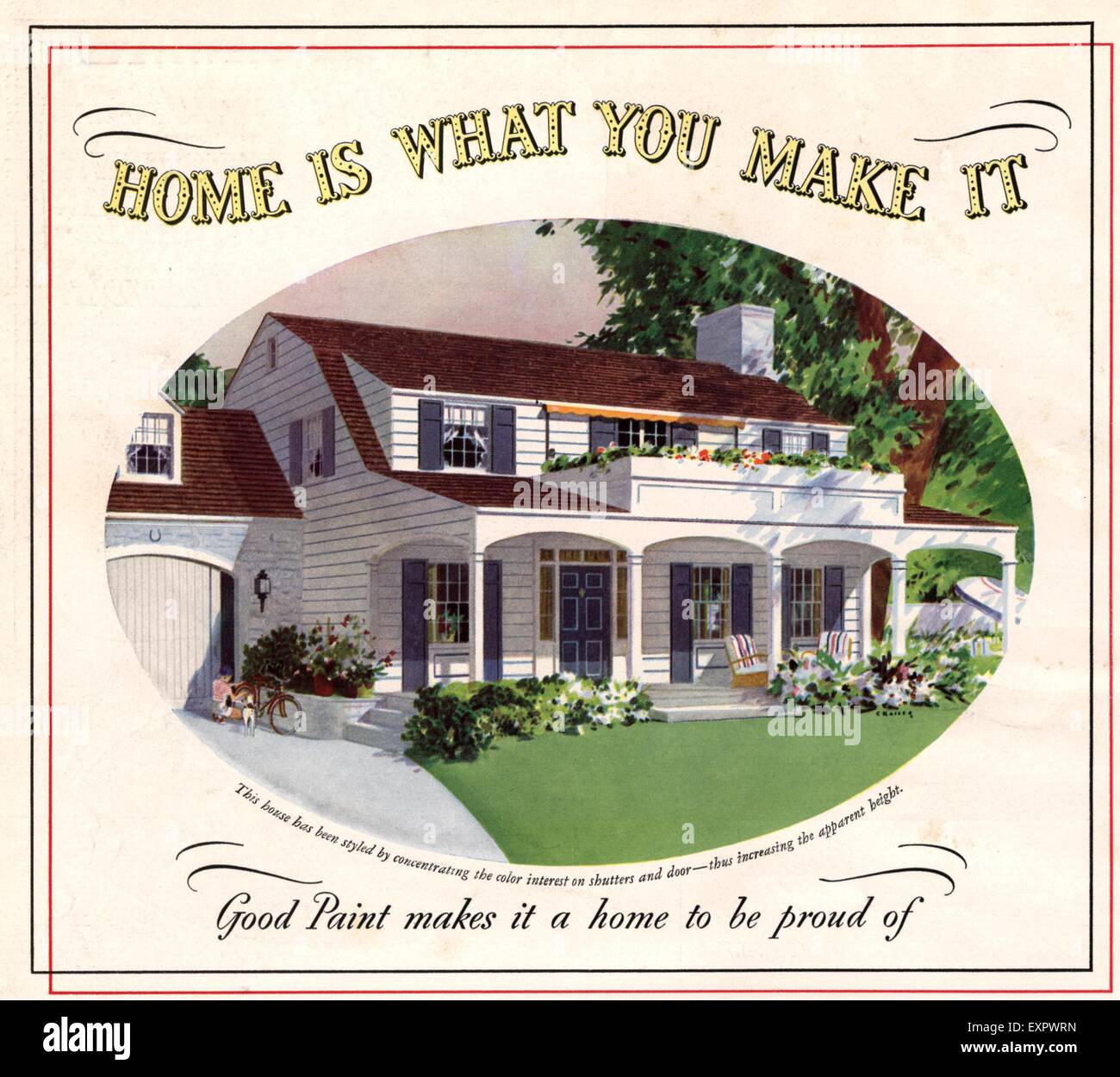 1930s USA Ideal Home Magazine Advert Stock Photo - Alamy