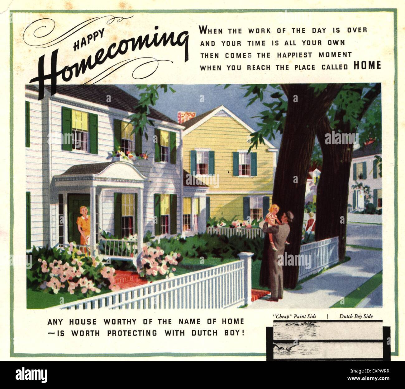 Ideal home advert hi-res stock photography and images - Alamy