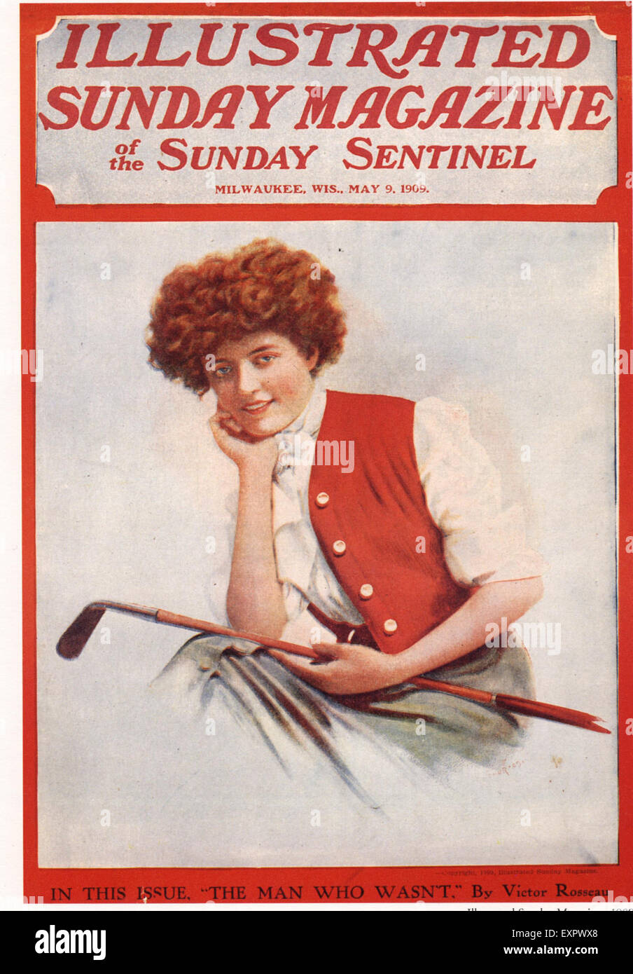 1900s USA Illustrated Sunday Magazine Cover Stock Photo - Alamy