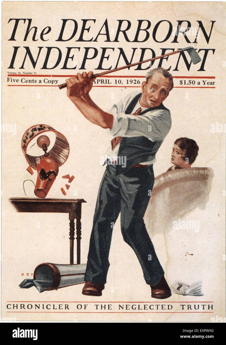 1920s USA The Dearborn Independent Magazine Cover Stock Photo - Alamy