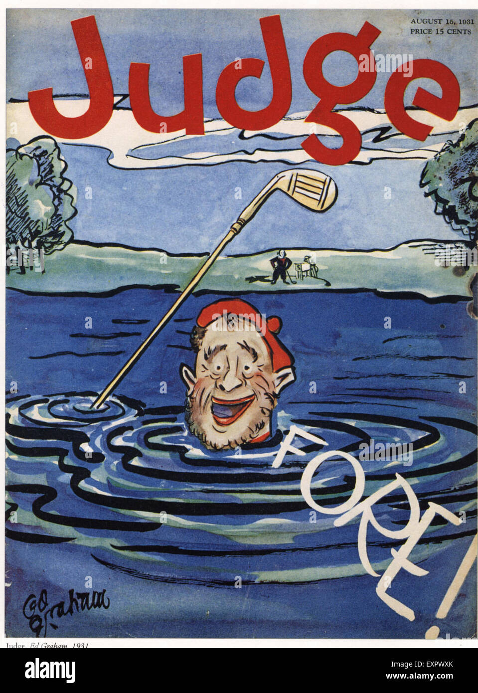 1930s USA Judge Magazine Cover Stock Photo - Alamy