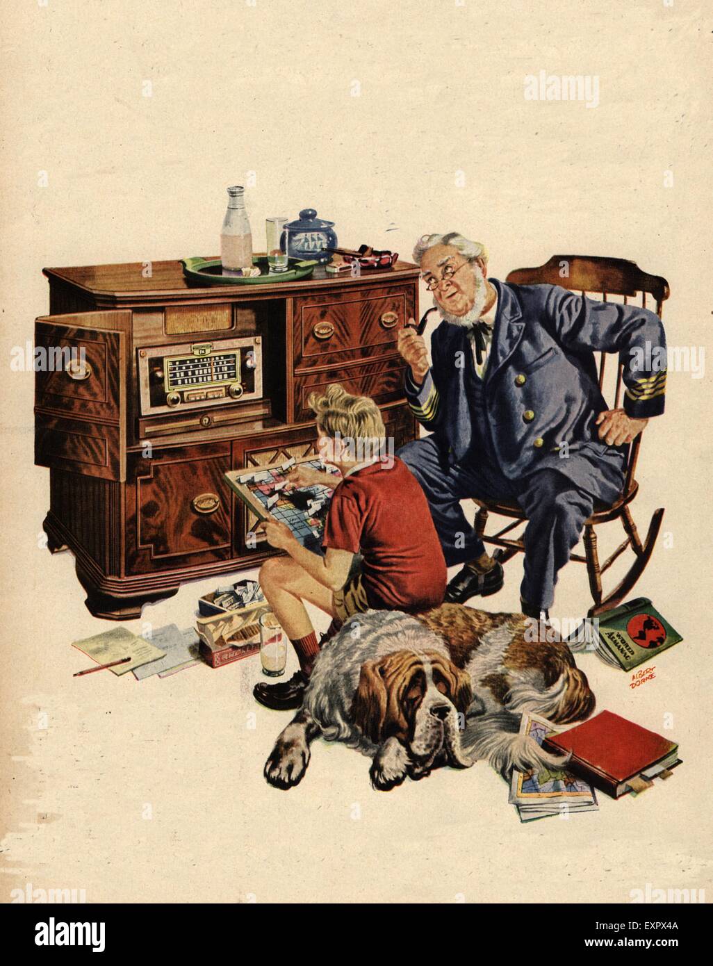 1940s radio hi-res stock photography and images - Alamy