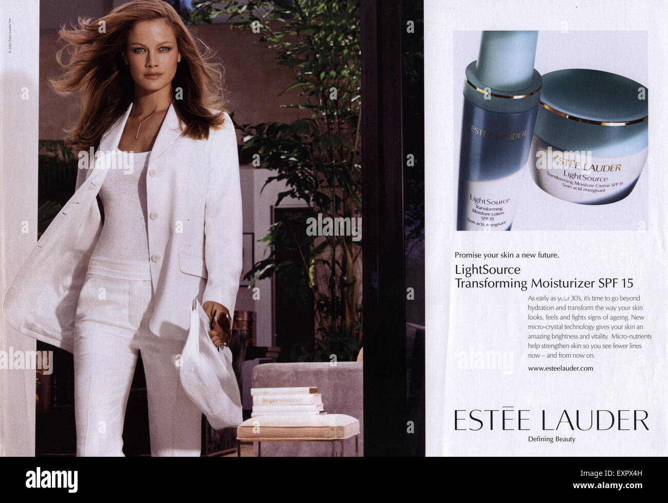 2000s UK Estee Lauder Magazine Advert Stock Photo - Alamy