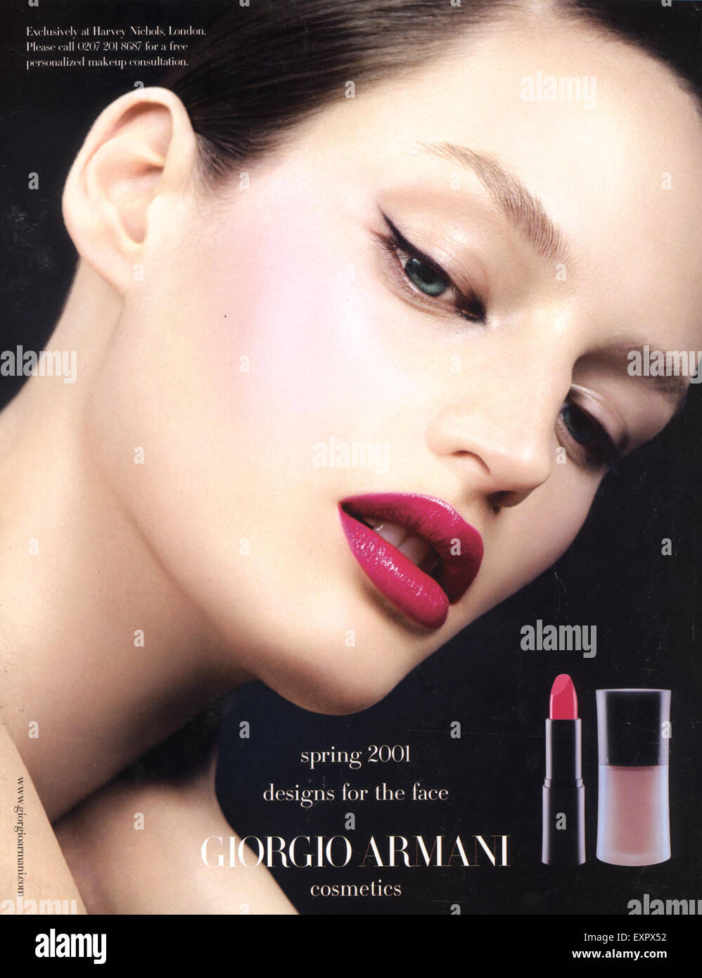 2000s UK Armani Magazine Advert Stock Photo - Alamy