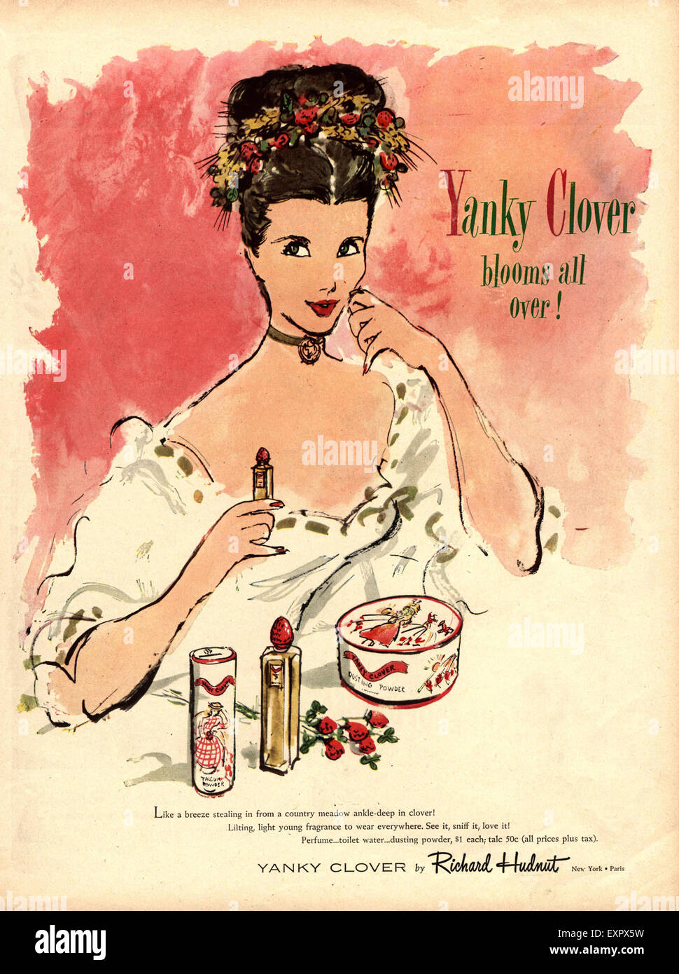 1930s USA Richard Hudnut Magazine Advert Stock Photo - Alamy