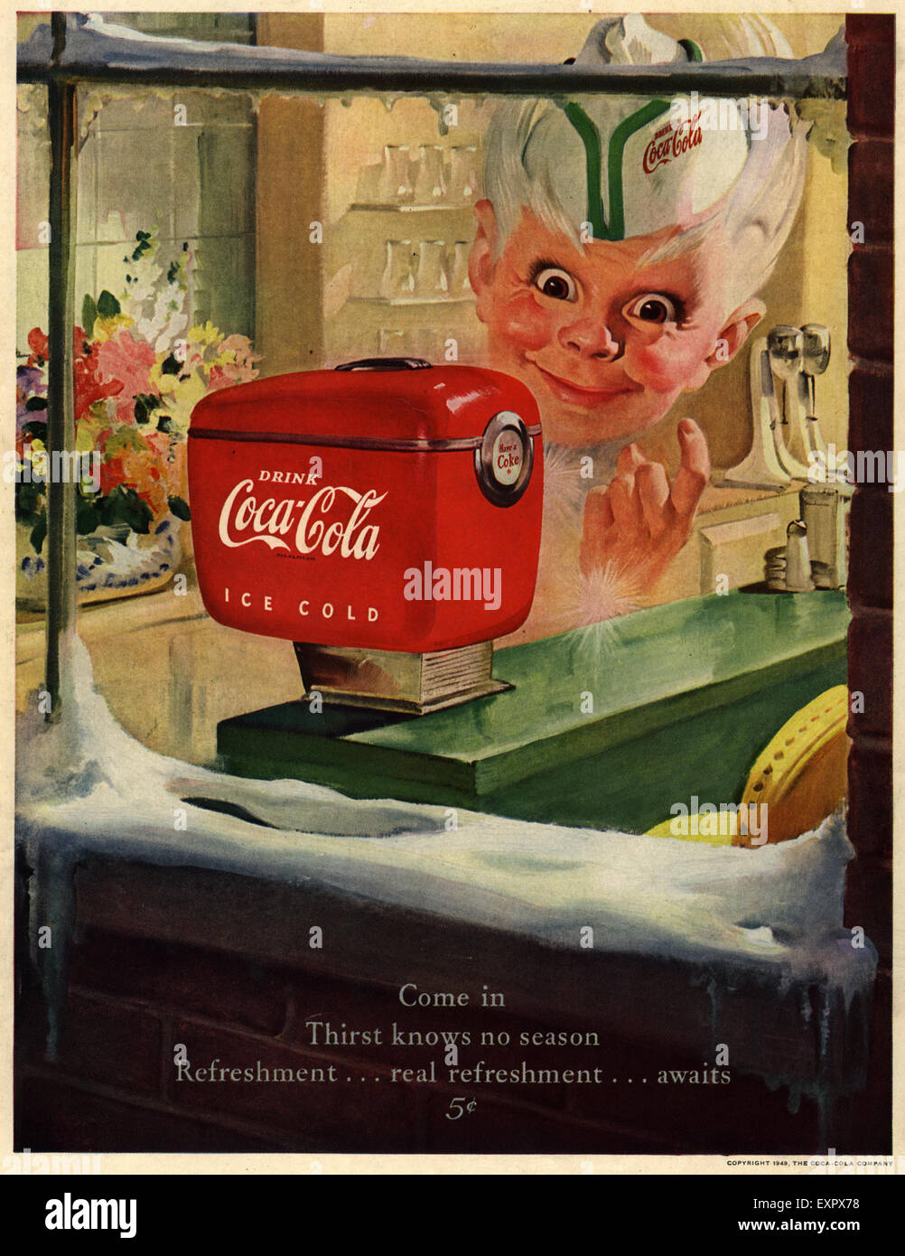 1940s coca cola advert hi-res stock photography and images - Alamy