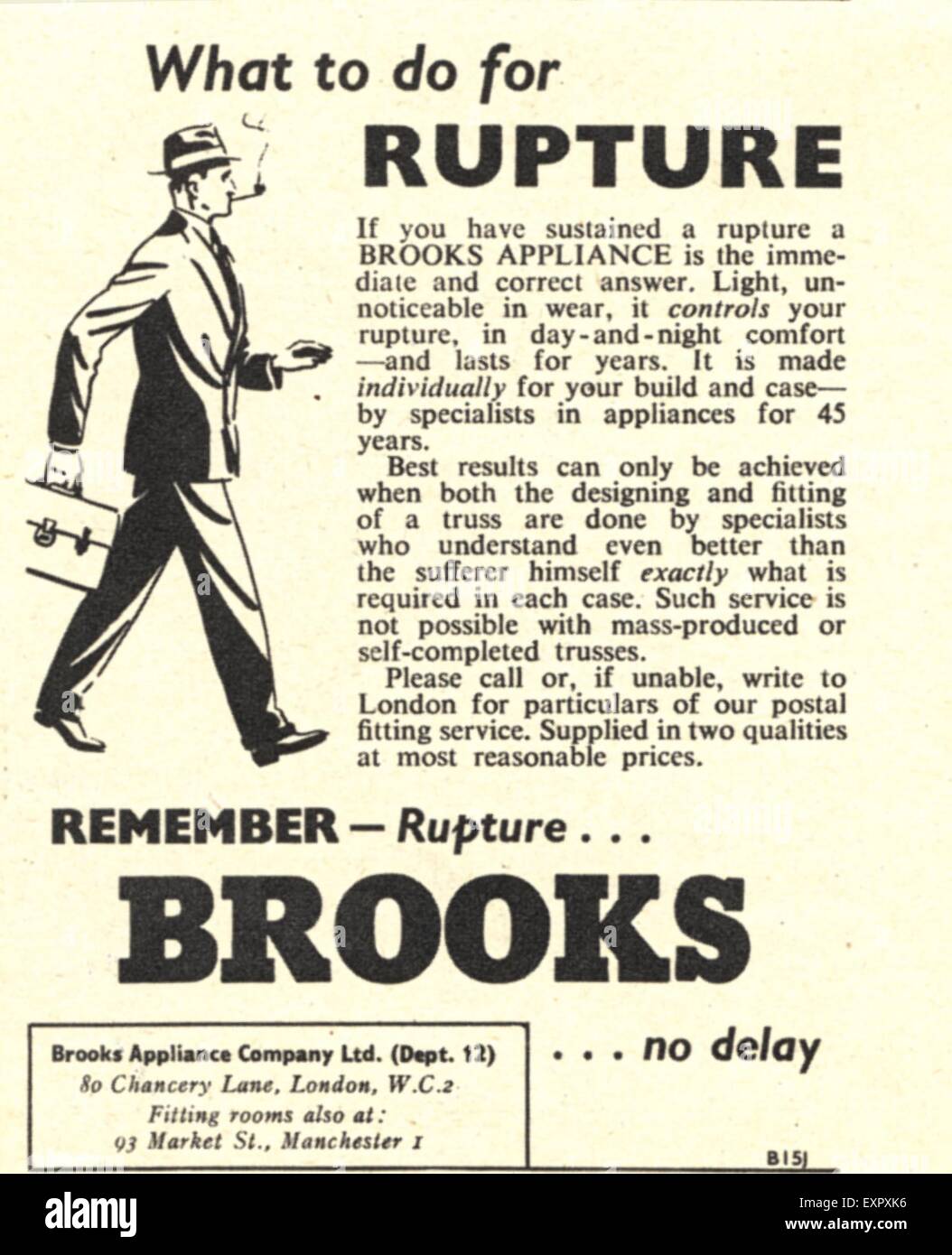 1940s UK brooks Magazine Advert Stock Photo - Alamy