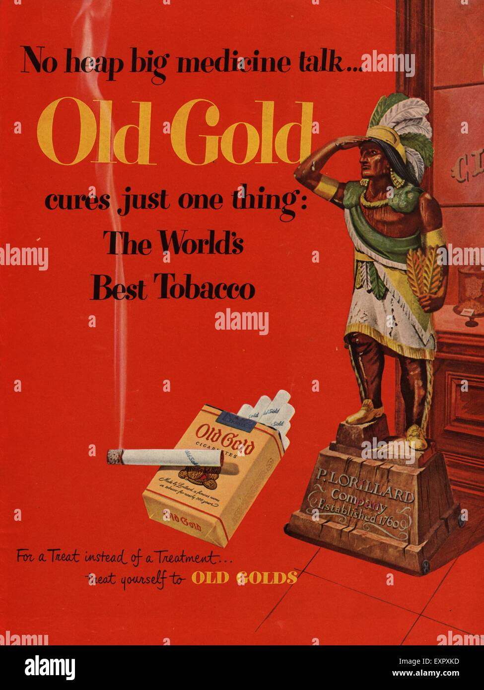 Old Gold Advert High Resolution Stock Photography and Images - Alamy