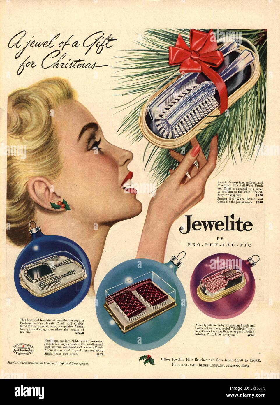 1940s USA Christmas Jewelite Magazine Advert Stock Photo - Alamy