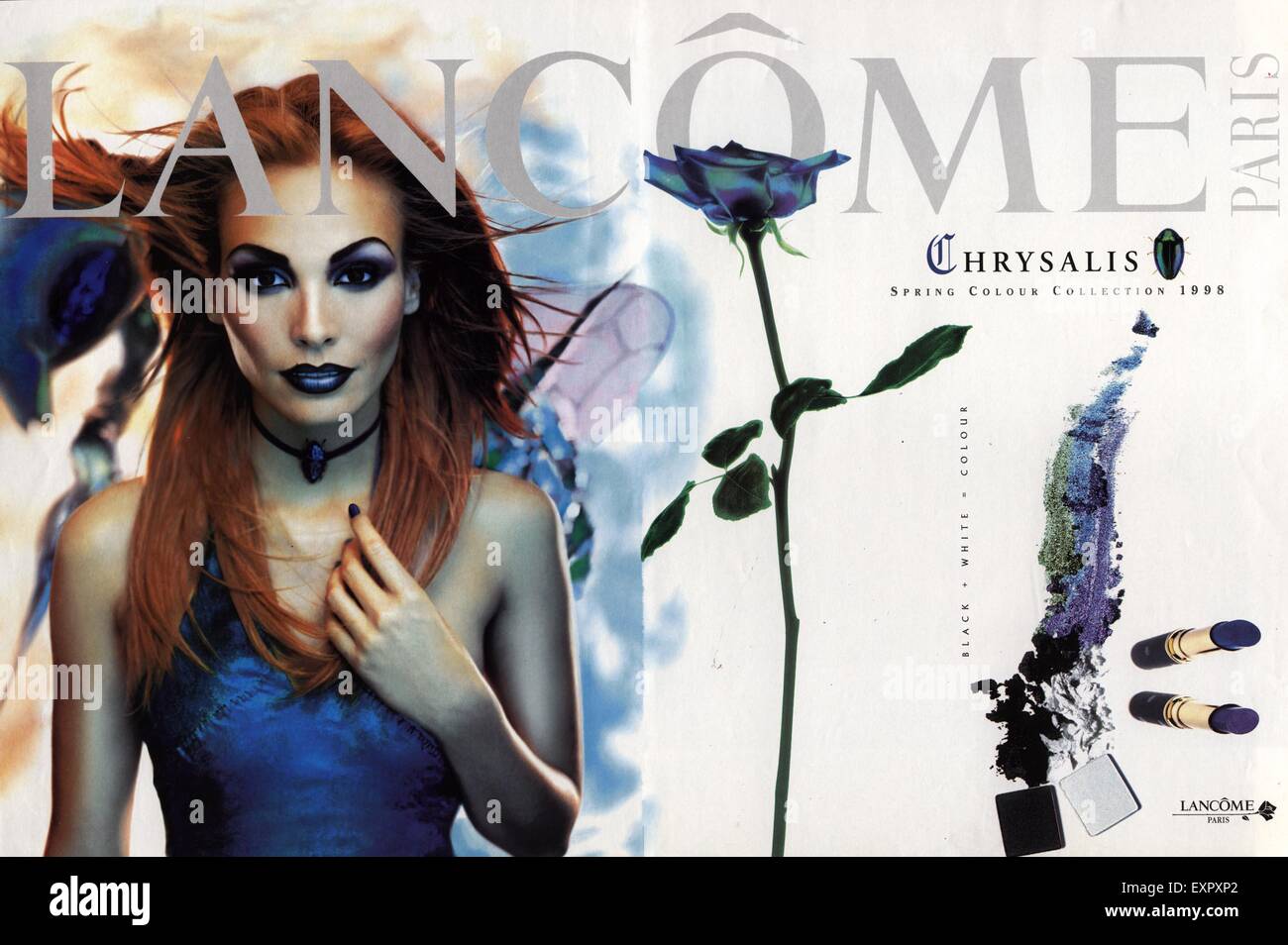 1990s UK Lancome Magazine Advert Stock Photo - Alamy