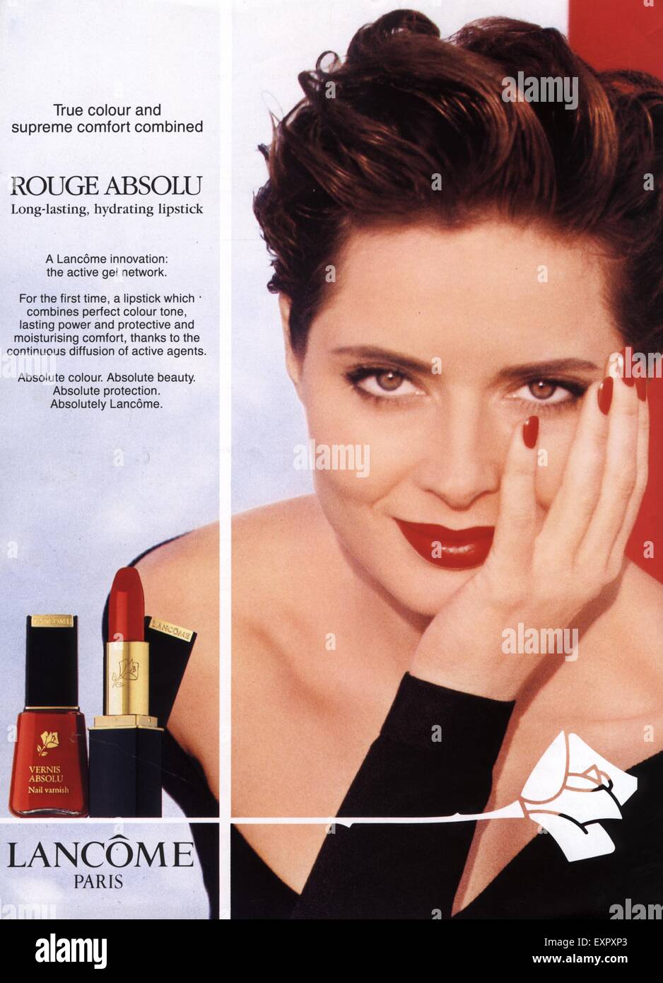 1990s UK Lancome Magazine Advert Stock Photo - Alamy