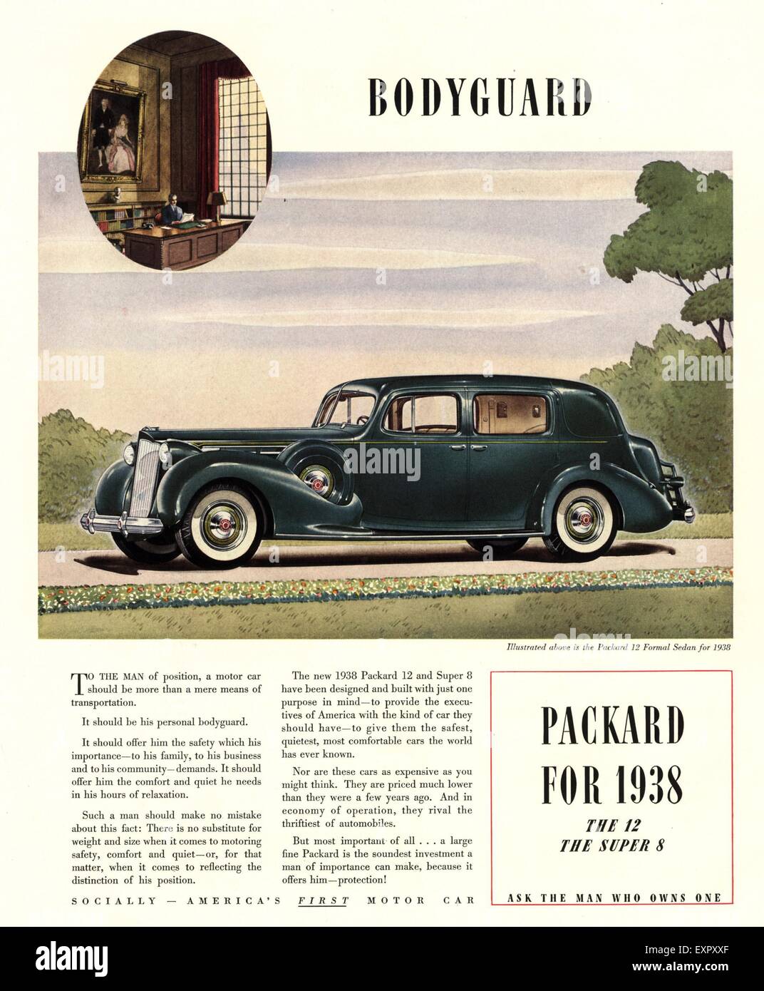 1930s USA Packard Magazine Advert Stock Photo - Alamy